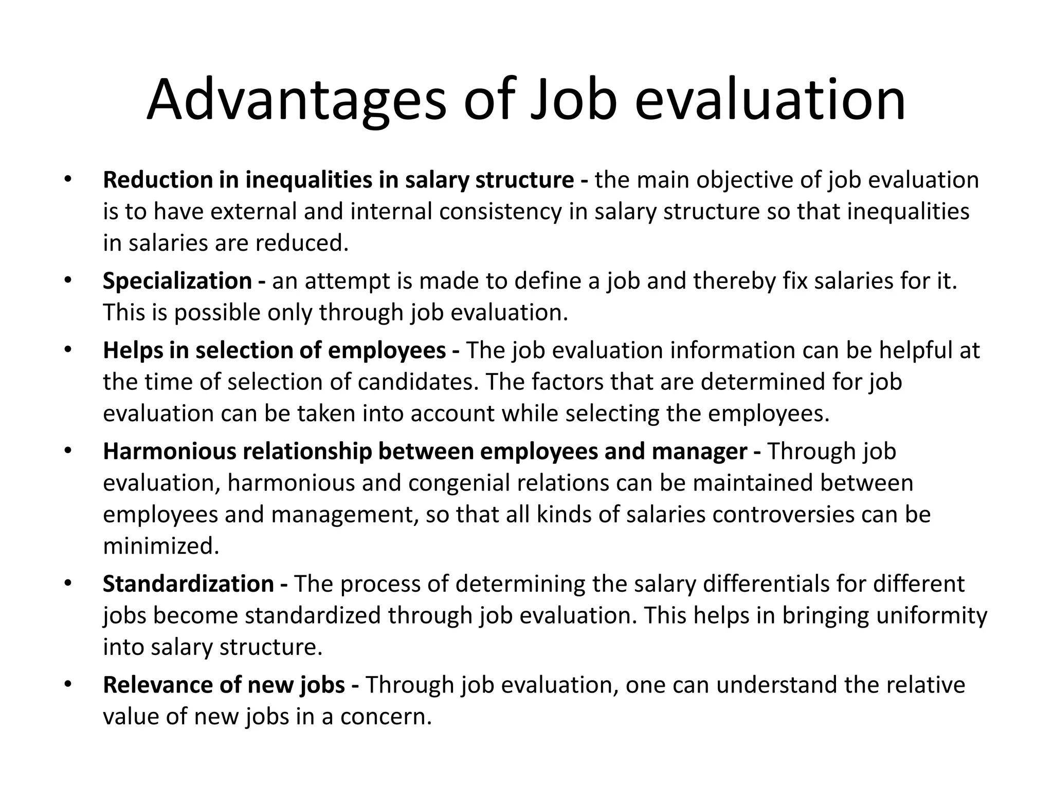 Job evaluation | PPTX