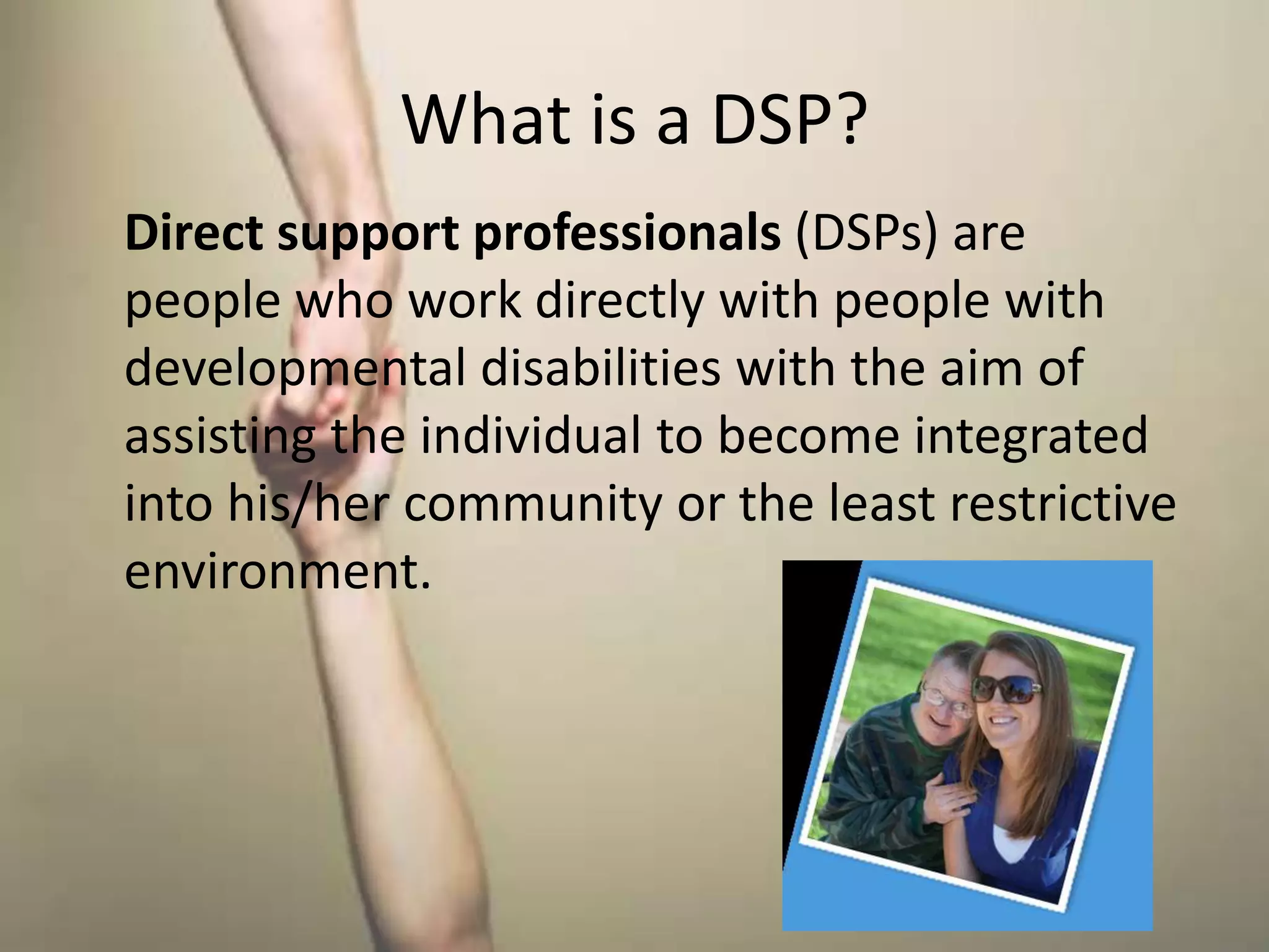 Train to become a Direct Support Person | PPTX