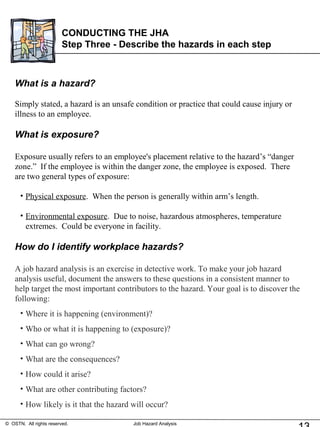 Job hazard analysis 2 | PPT