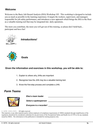 Job hazard analysis 2 | PPT