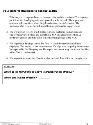 Job hazard analysis 2 | PPT