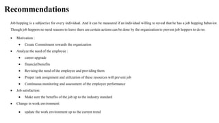 Job hopping in IT Industry | PPT