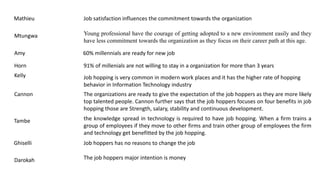 Job hopping in IT Industry | PPT