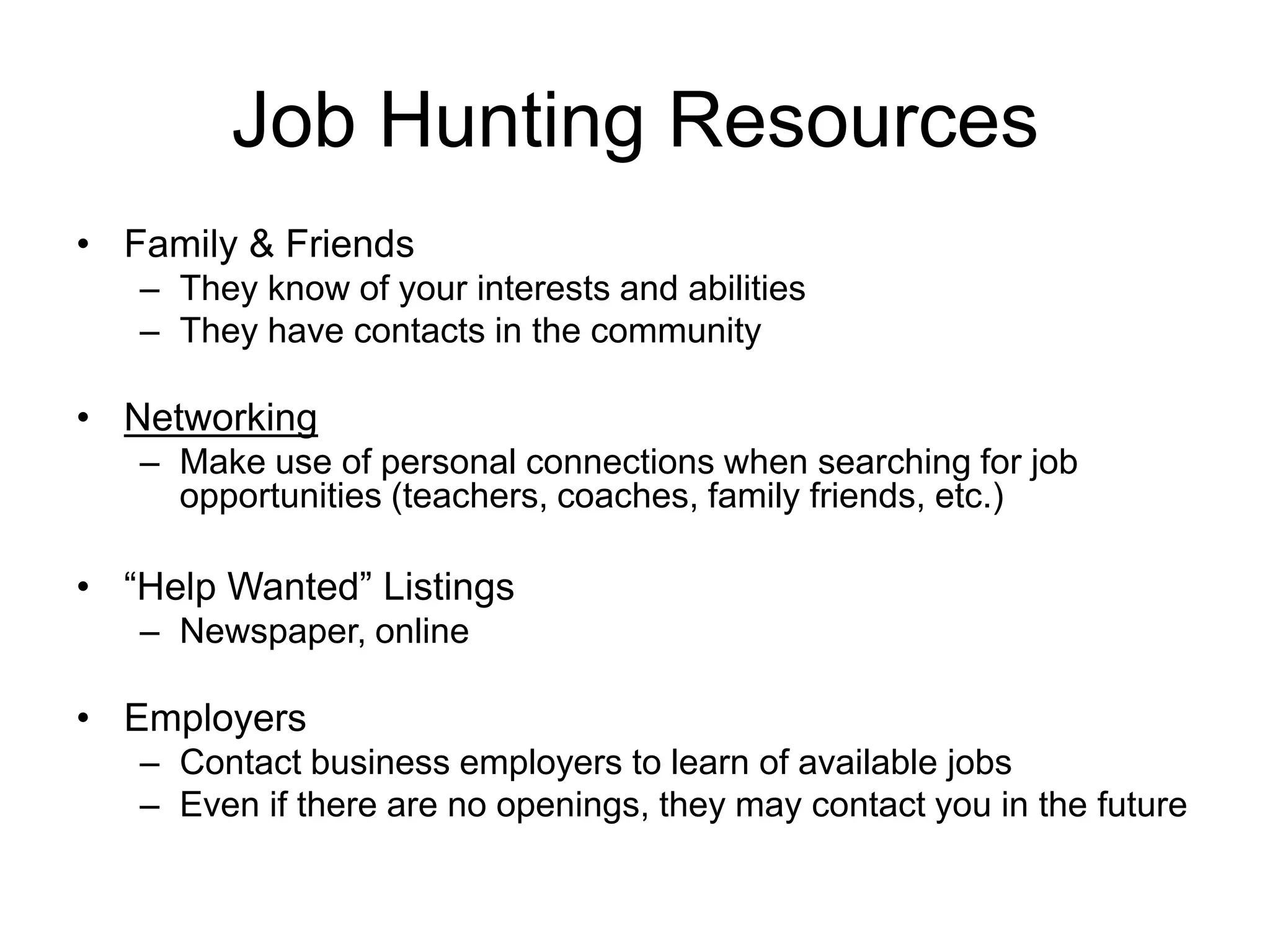 Job Hunting PowerPoint | PPTX