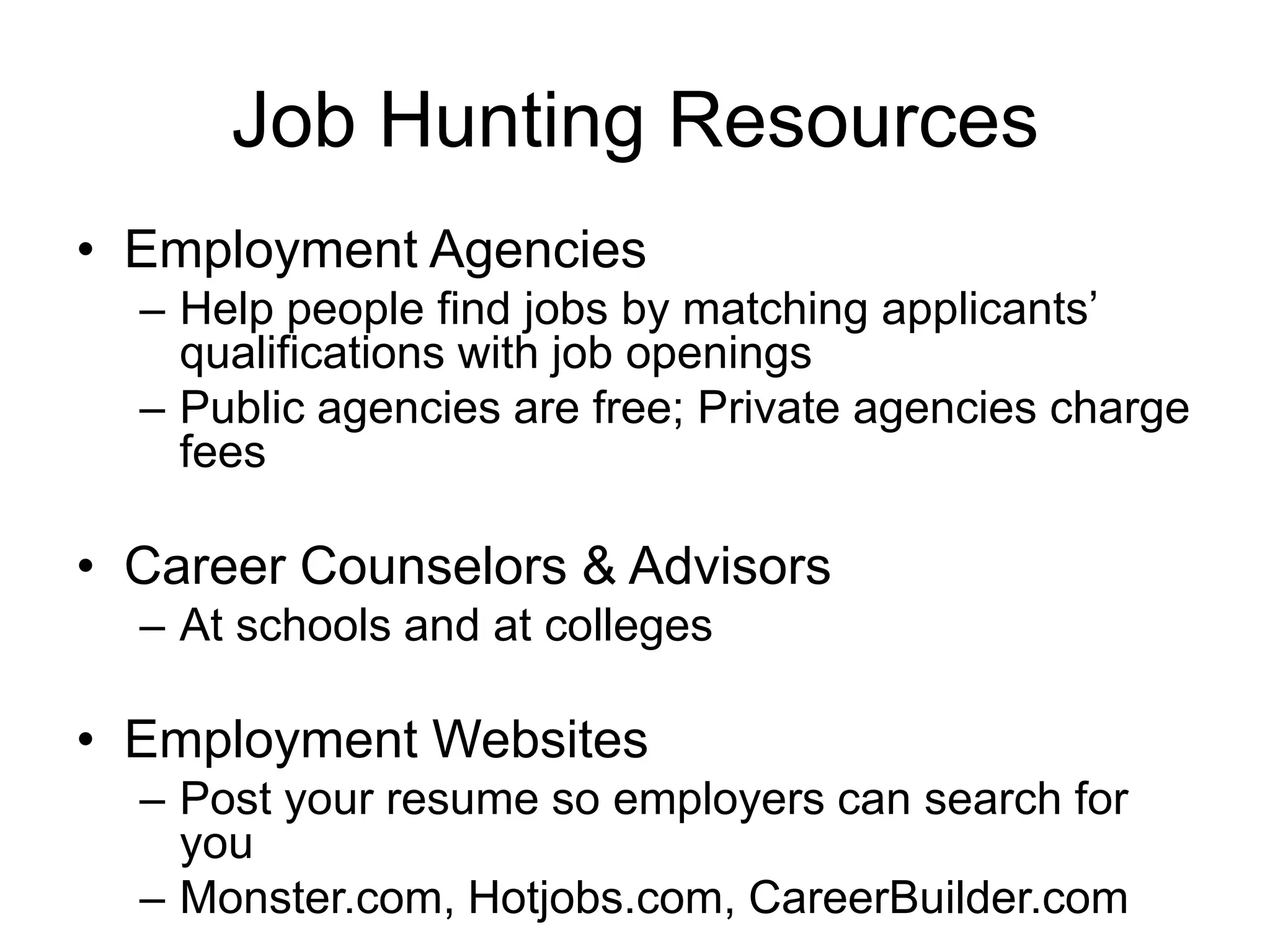 Job Hunting PowerPoint | PPTX