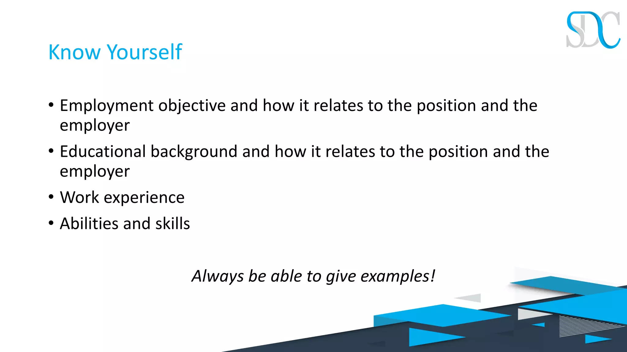 Resume Writing & Interview Skills | PDF