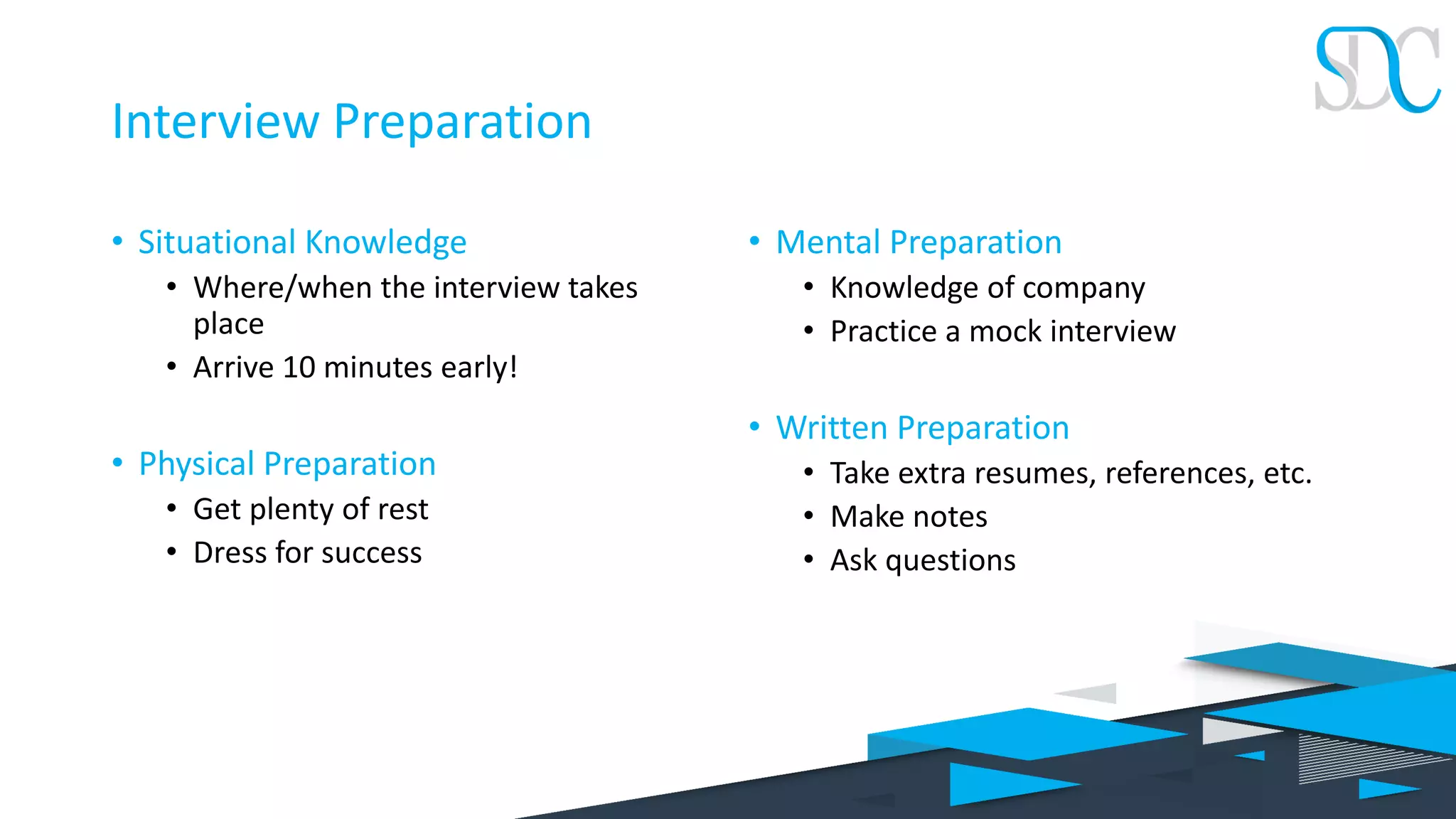 Resume Writing & Interview Skills | PDF