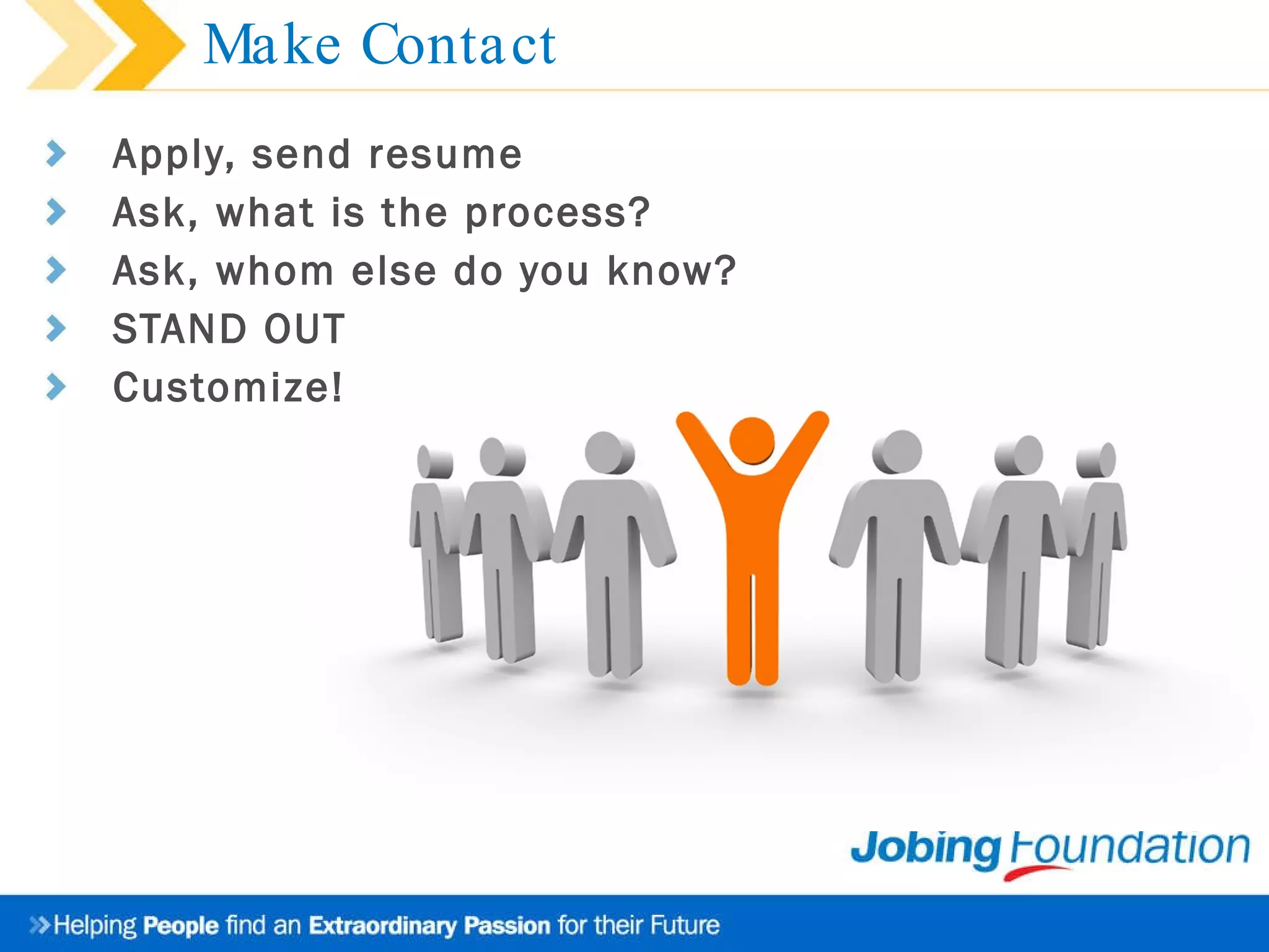 Job Seeker Presentation: 8 Steps To Your Next Career | PPT