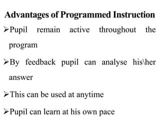 programmed learning | PPTX