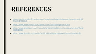 ARTIFICIAL INTELLIGENCE THE SIMULATION OF HUMAN INTELLIGENCE BY ...