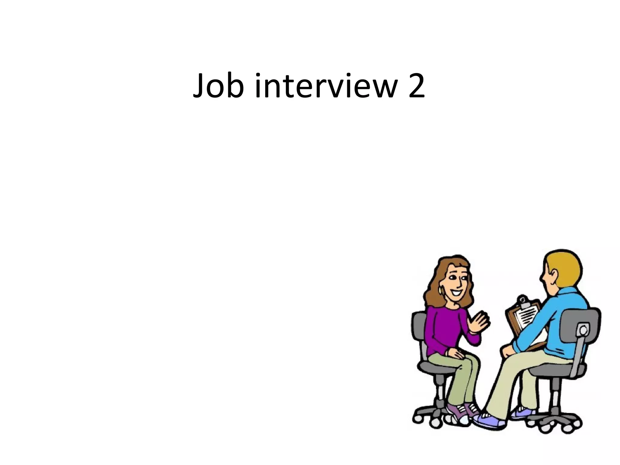 Job interview | PPT