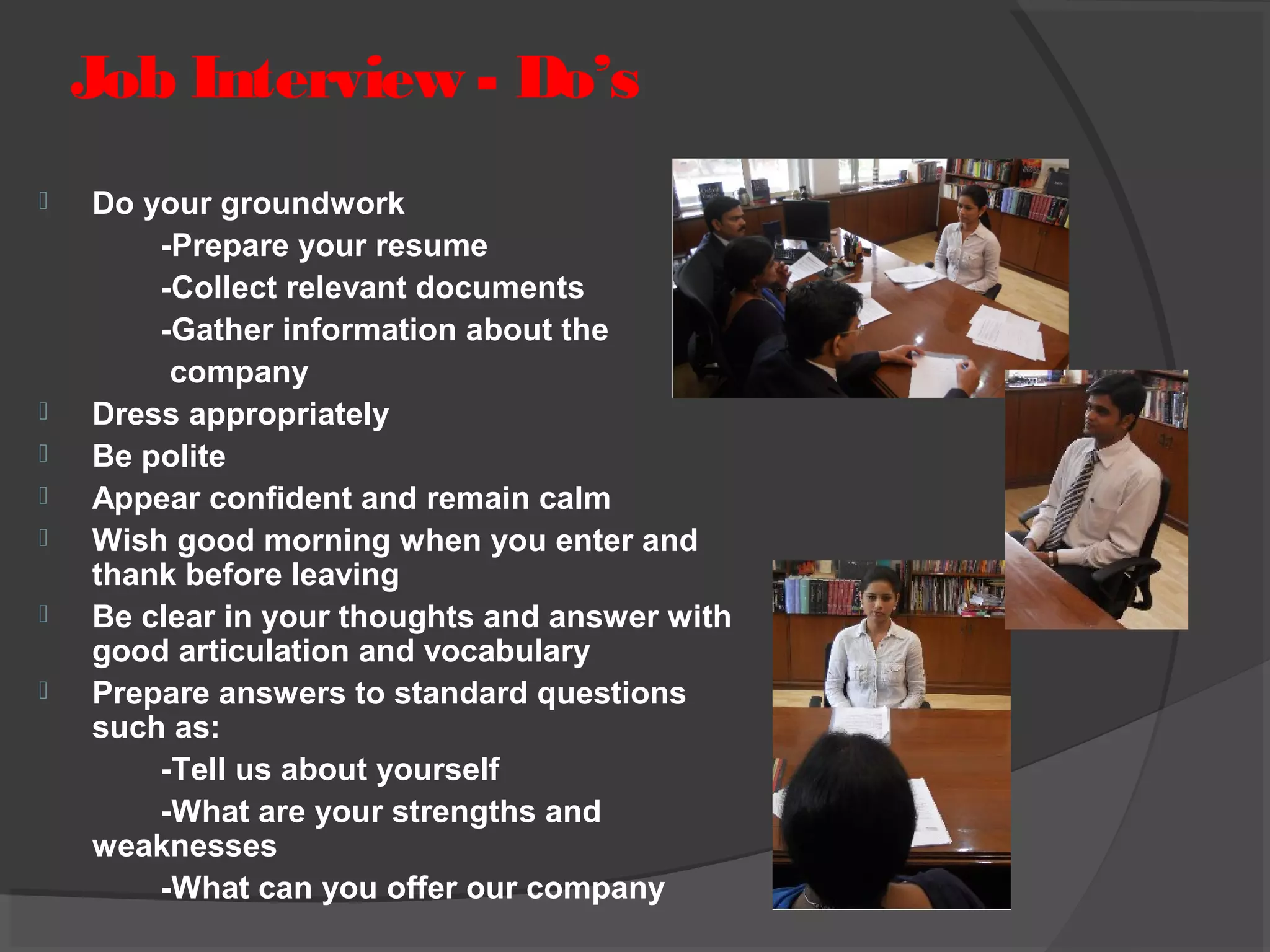 Job interview | PPT