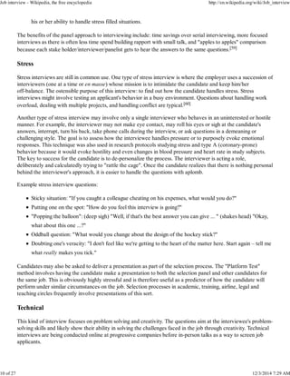 Job Interview. | PDF