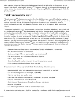 Job Interview. | PDF