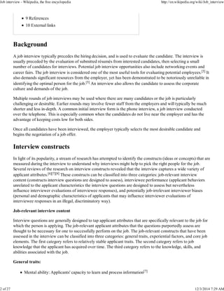 Job Interview. | PDF