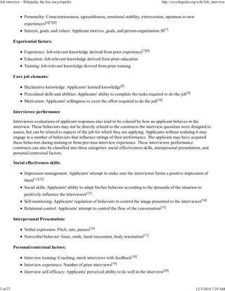 Job Interview. | PDF