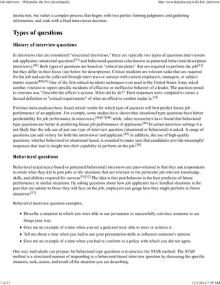 Job Interview. | PDF