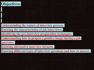 Job interview | PPTX
