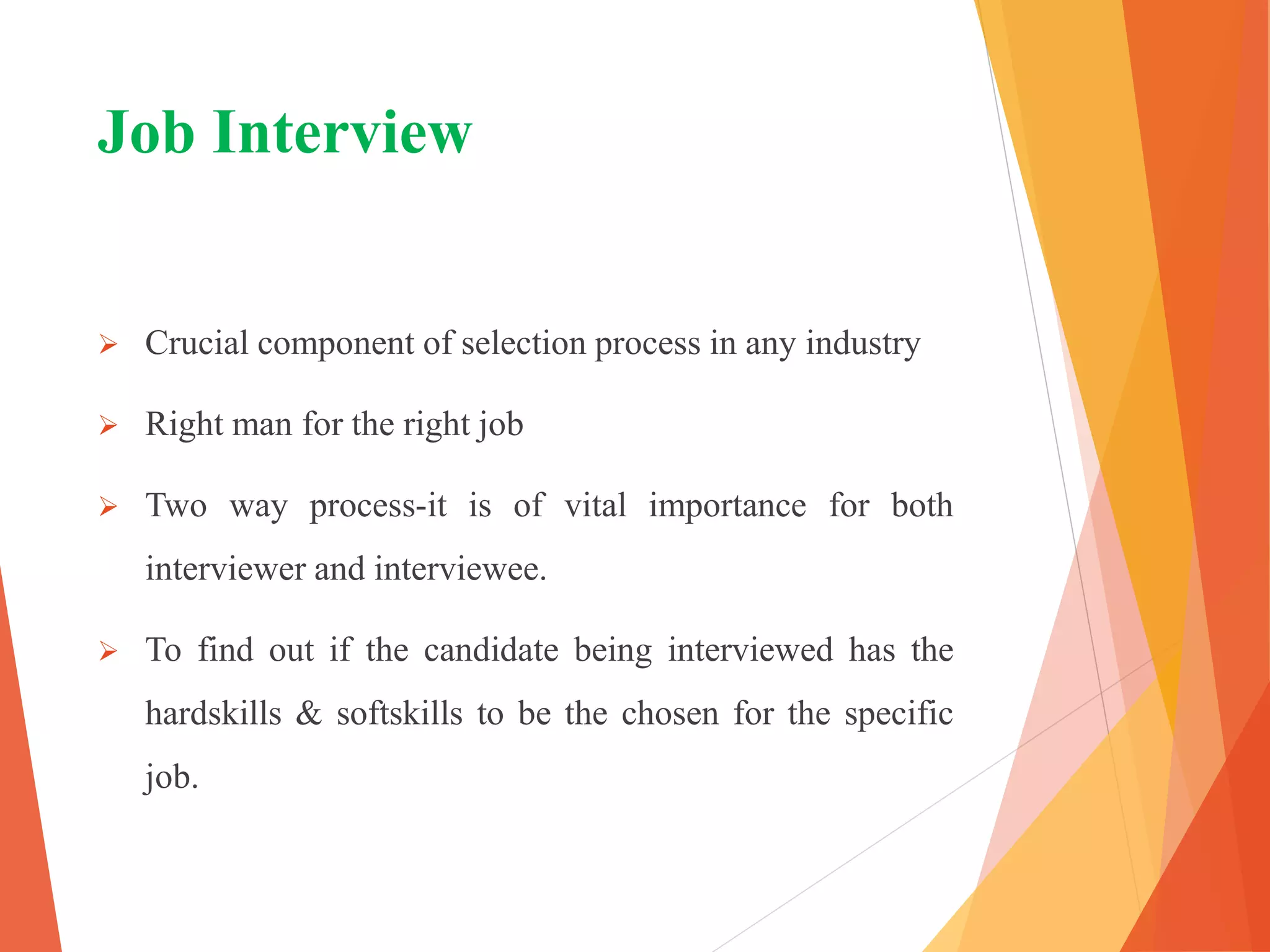 Job interview | PPT