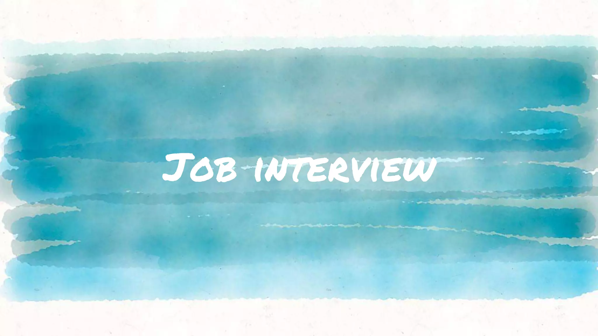 JOB INTERVIEW.pptx