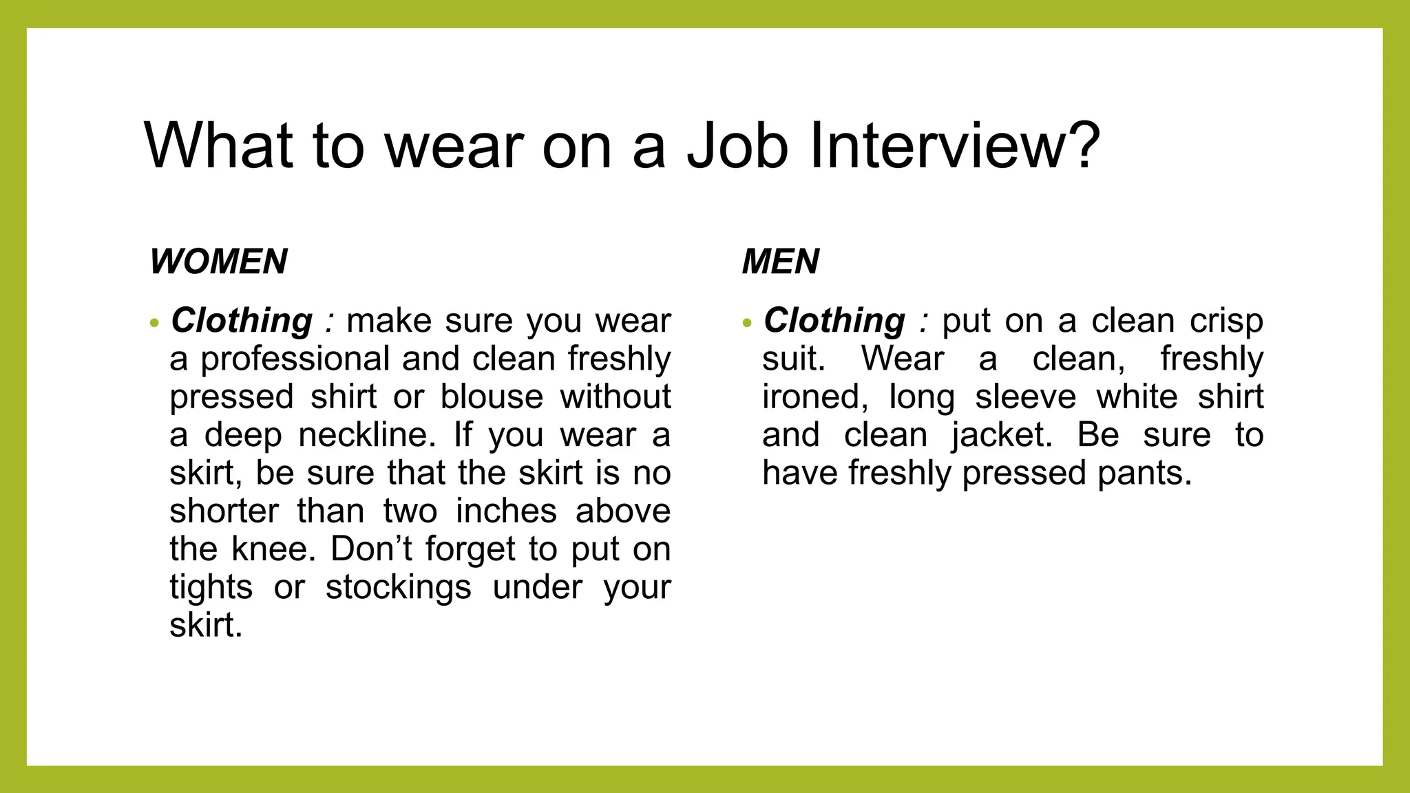 JOB INTERVIEW lesson plan quarter three.pptx