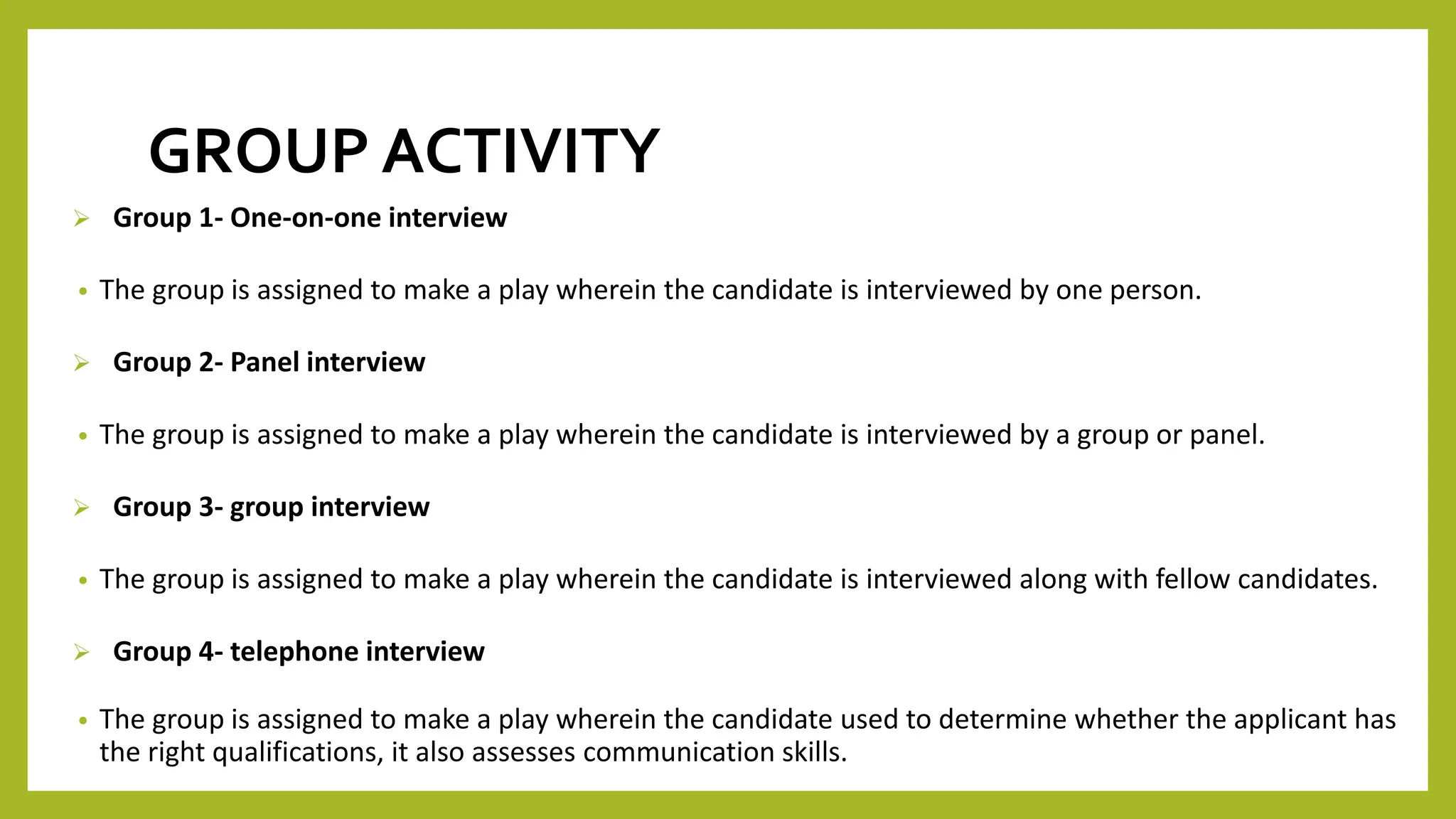 JOB INTERVIEW lesson plan quarter three.pptx