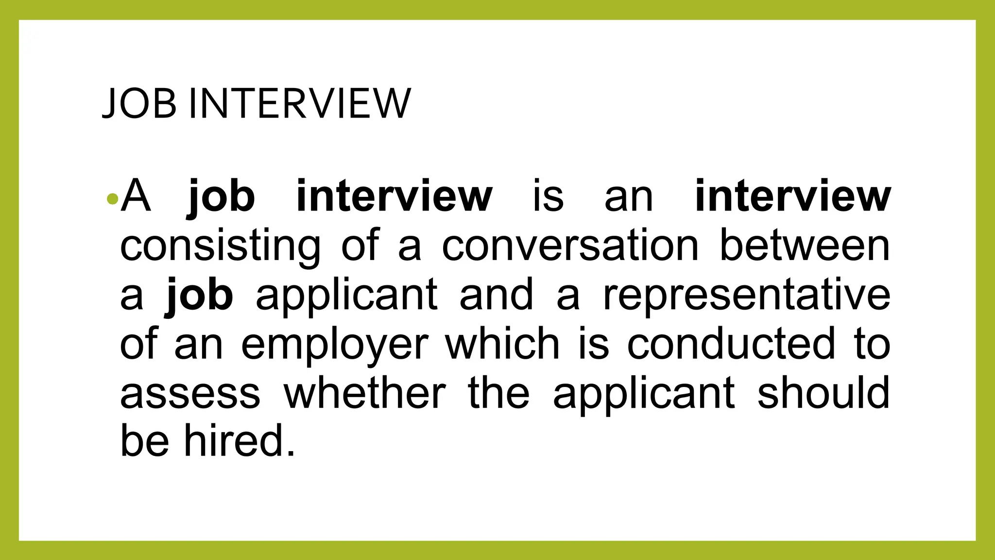 JOB INTERVIEW lesson plan quarter three.pptx