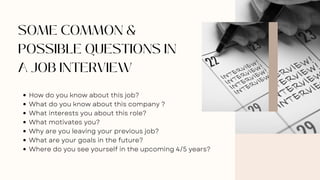 Job Interview material-English for business | PPT