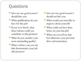 Job Interview - A Complete Guide | PPT