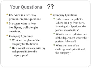 Job Interview - A Complete Guide | PPT