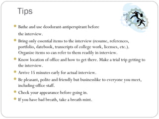 Job Interview - A Complete Guide | PPT
