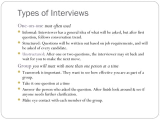 Job Interview - A Complete Guide | PPT