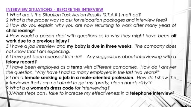 Job Interview (1) | PPT