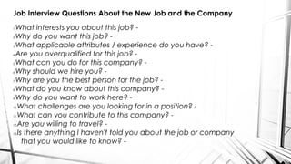 Job Interview (1) | PPT