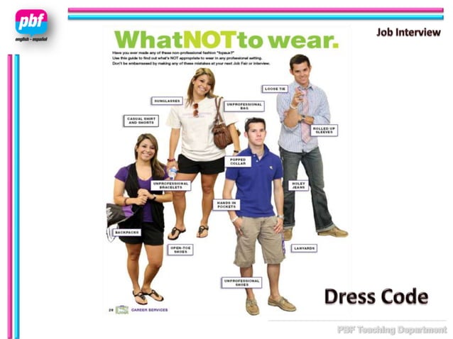 Job interview dress code and appearance | PPTX | Job Fairs | Job Search