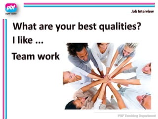 Job interview personality traits | PPTX | Business | Business and Finance