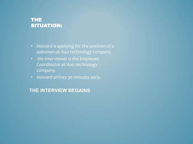 Job interview project by howard and pham huynh | PPTX | National ...