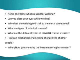 Job interview questions and answers welders | PPT