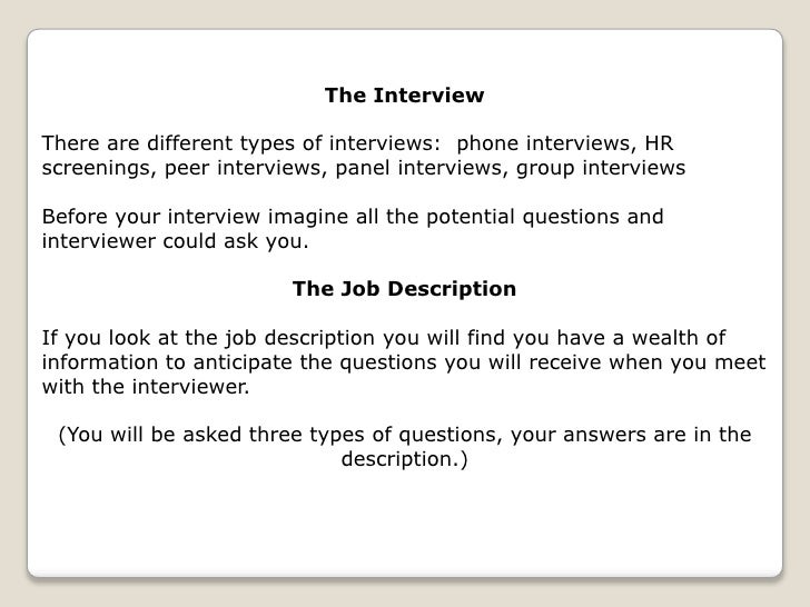 Job Interviews