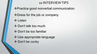 JOB INTERVIEW SKILLS.pptx