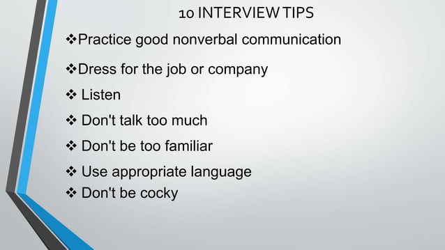 JOB INTERVIEW SKILLS.pptx