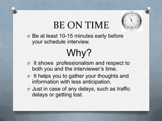Job interview tips | PPT