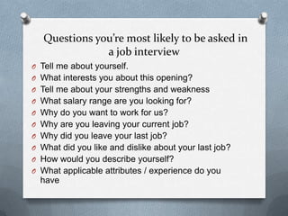 Job interview tips | PPT