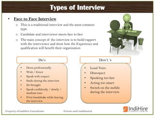 Job interview tips by IndiHire Consultants | PPT