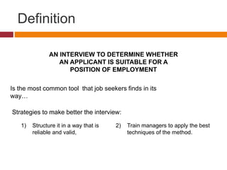Job inteview | PPT