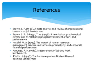 Job involvement ppt | PPTX