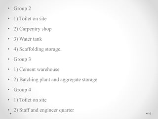 Job layout of cinstruction site | PPTX