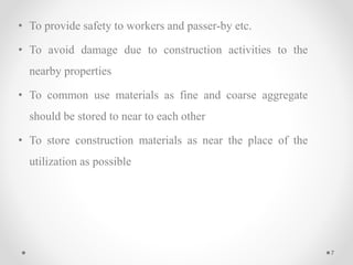 Job layout of cinstruction site | PPTX
