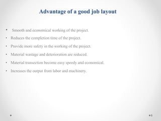 Job layout of cinstruction site | PPTX