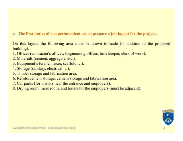 Job Layout | PPT